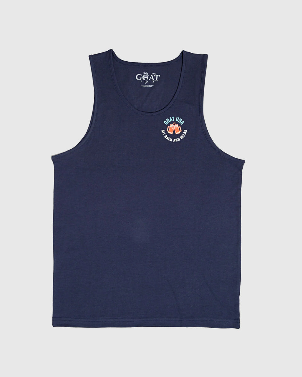 BOYS GOAT TANK - NAVY – 580 South Mens & Boys Clothing, Footwear and ...